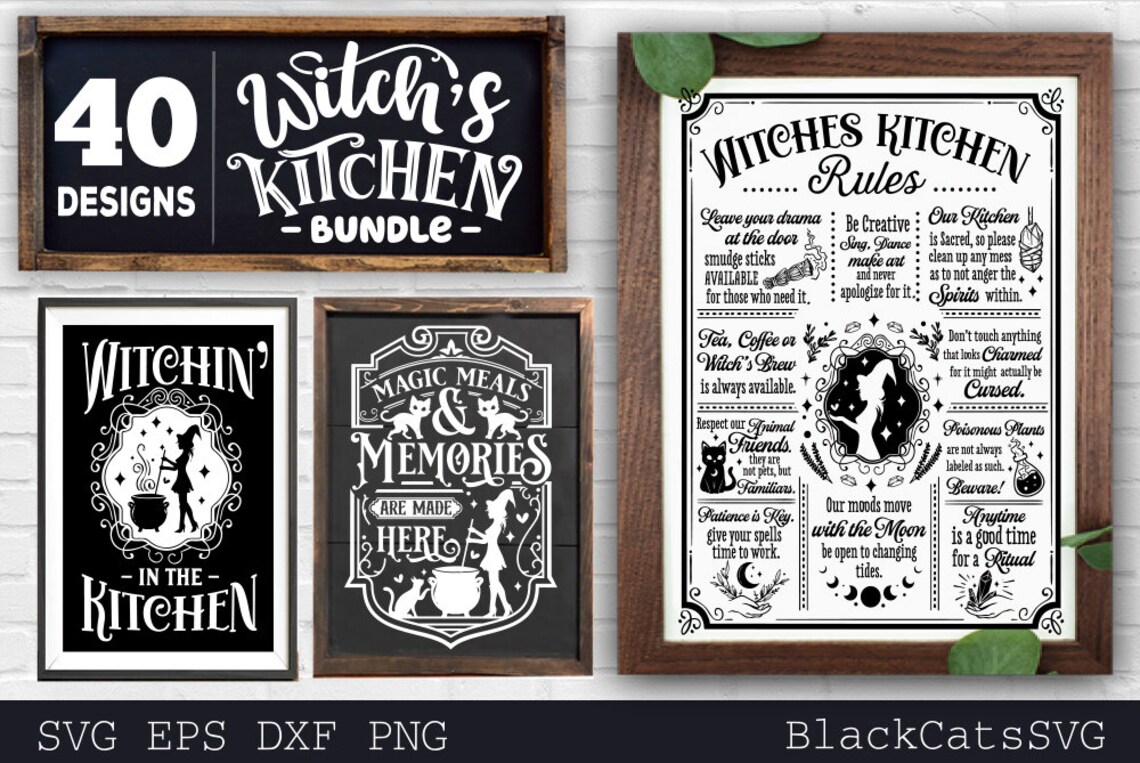 Witch's Kitchen SVG Bundle 40 Designs - Etsy