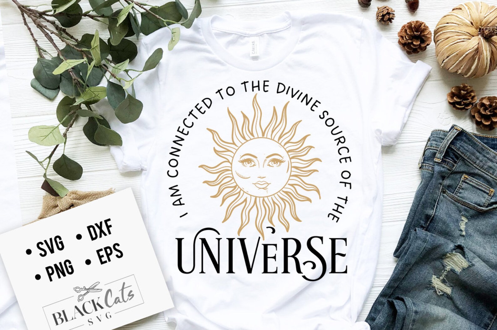 I Am Connected Svg, Positive Affirmations Svg, Botanical Svg, Self Love ...