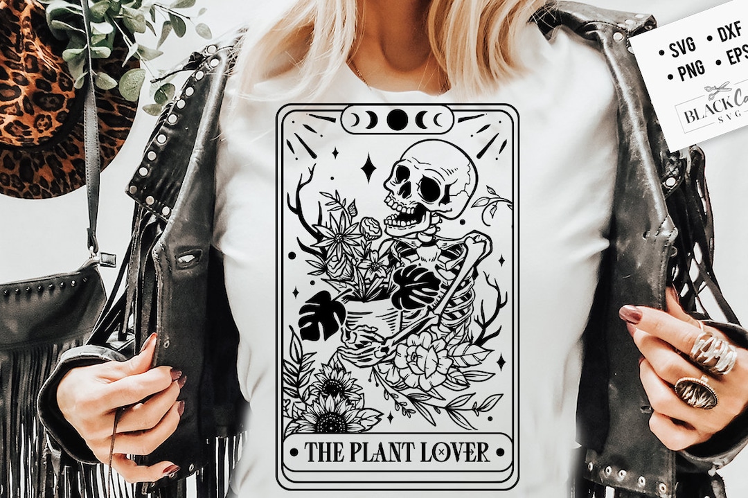 The Plant Lover SVG, Gardener Tarot Card Svg, Plant Lover Tarot Svg ...