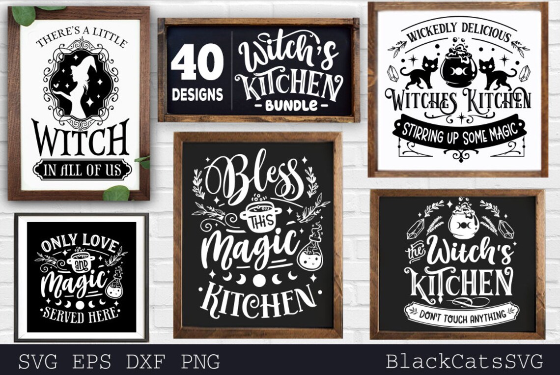 Witch's Kitchen SVG Bundle 40 Designs - Etsy