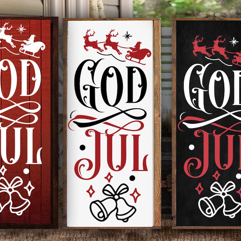 God Jul Sign - Etsy