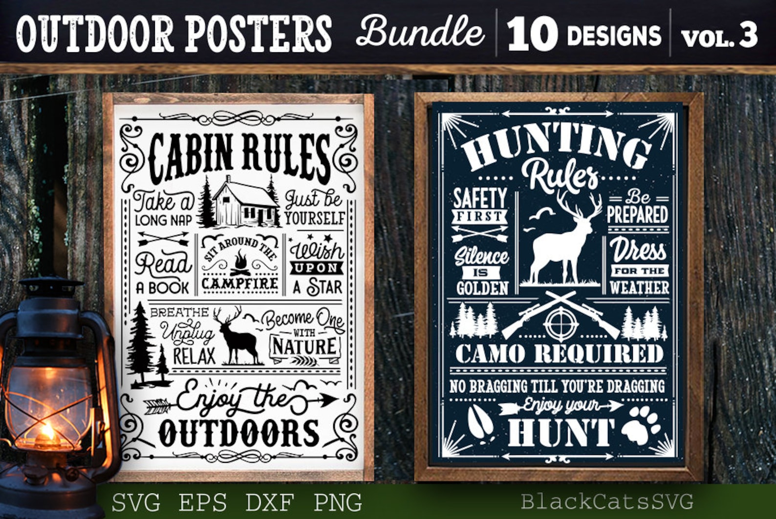 Outdoor Rules Bundle SVG 10 Designs - Etsy