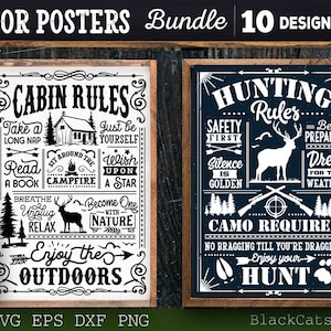 Outdoor Rules Bundle SVG 10 Designs - Etsy