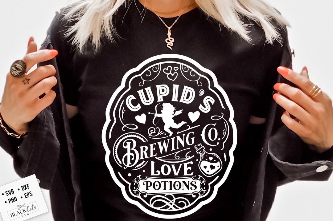 Cupid's Brewing Co SVG, Farmhouse Valentine Svg, Cupid's Brewing Co SVG ...