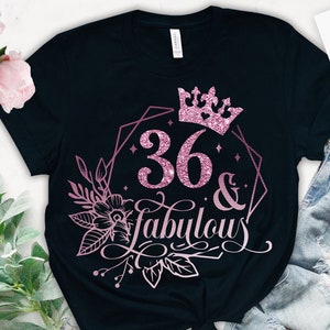 36 and Fabulous SVG, 36th Birthday, 36 Fabulous Cut File, 36 Birthday ...