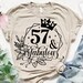 57 and Fabulous SVG, 57th Birthday, 57 Fabulous Cut File, 57th Birthday ...