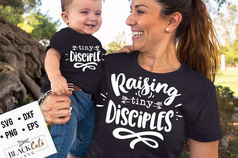 Raising Tiny Disciples Svg Tiny Disciple Svg Mama and Me - Etsy
