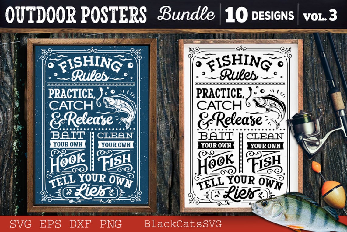 Outdoor Rules Bundle SVG 10 Designs - Etsy
