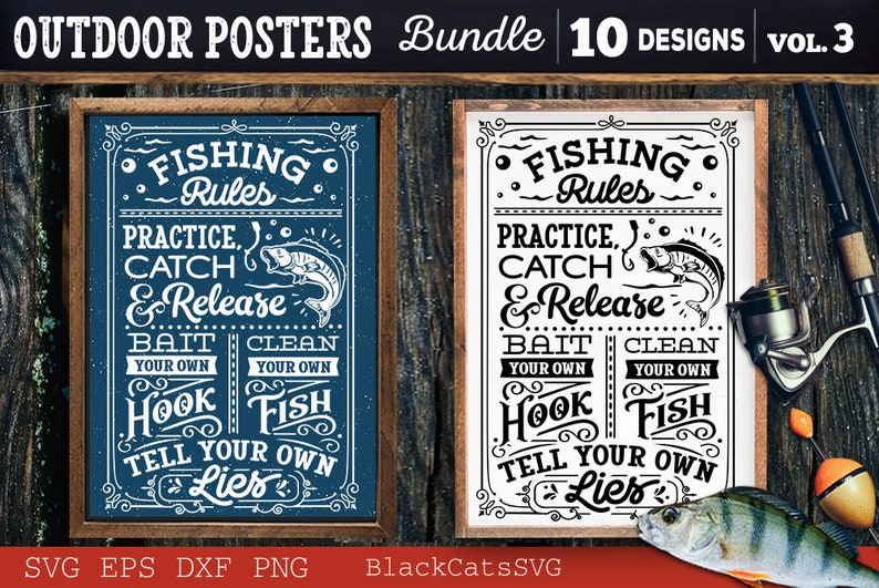Outdoor Rules Bundle SVG 10 Designs - Etsy