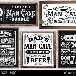 Man Cave SVG Bundle 40 Designs, Garage SVG Bundle, Father's Day Svg ...