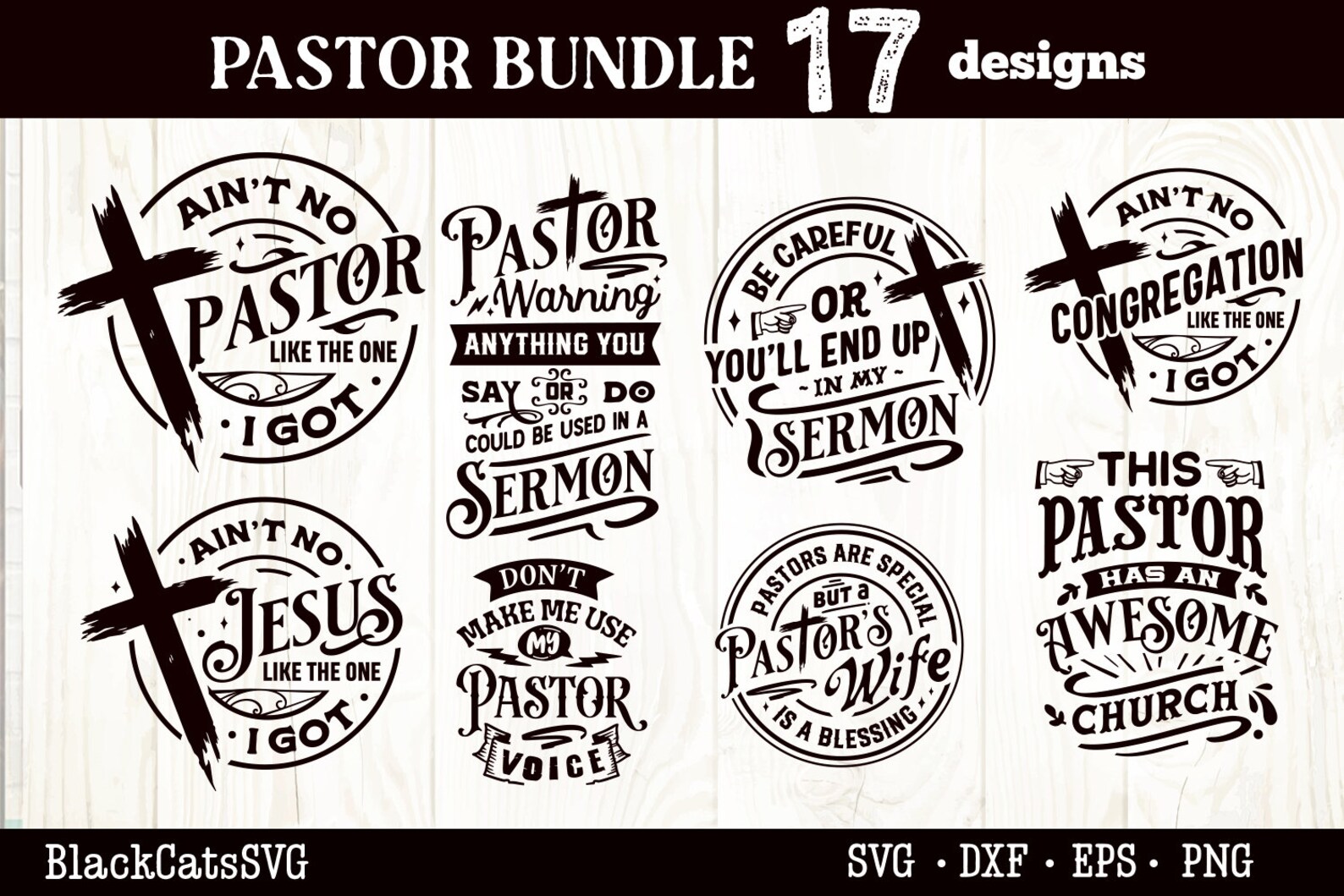 Pastor Bundle SVG, Pastor Svg Bundle, Funny Pastor Svg, Christian ...