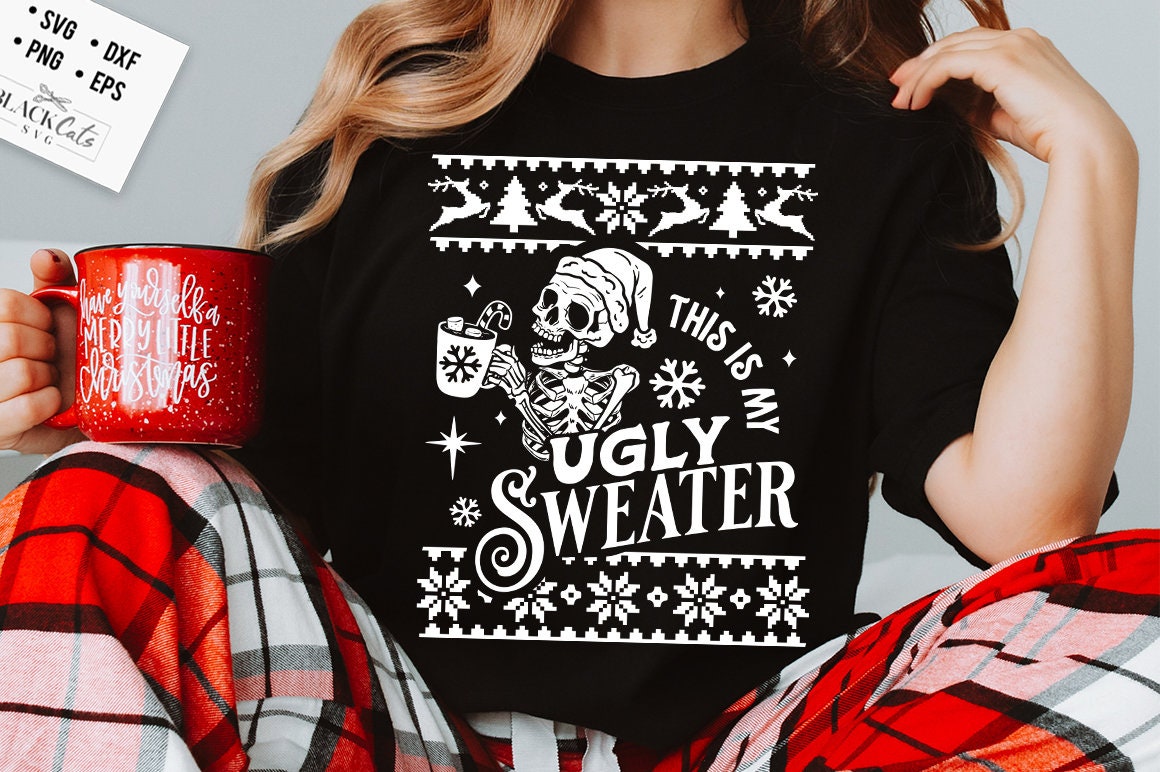 This is my ugly sweater svg, Skeleton Christmas sold by Boisterous ...