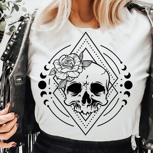 Celestial Skull Svg, Geometric Skull Svg, Floral Skull Svg, Skull and ...