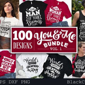 Couple Matching Outfits SVG Bundle 100 Designs Vol 1 - Etsy