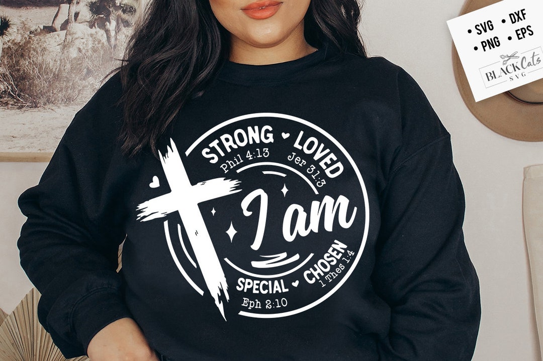 I Am Strong Svg, Bible Verses Svg, Prayer Svg, Pray Svg, Christian ...