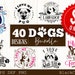 Dogs SVG Bundle 40 Designs - Etsy