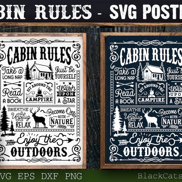 Cabin Rules - Etsy