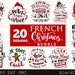 French Christmas SVG Bundle 20 Designs - Etsy