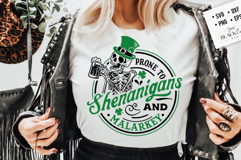 Prone to Shenanigans and Malarkey SVG, Happy St Patrick's Day Svg, St ...