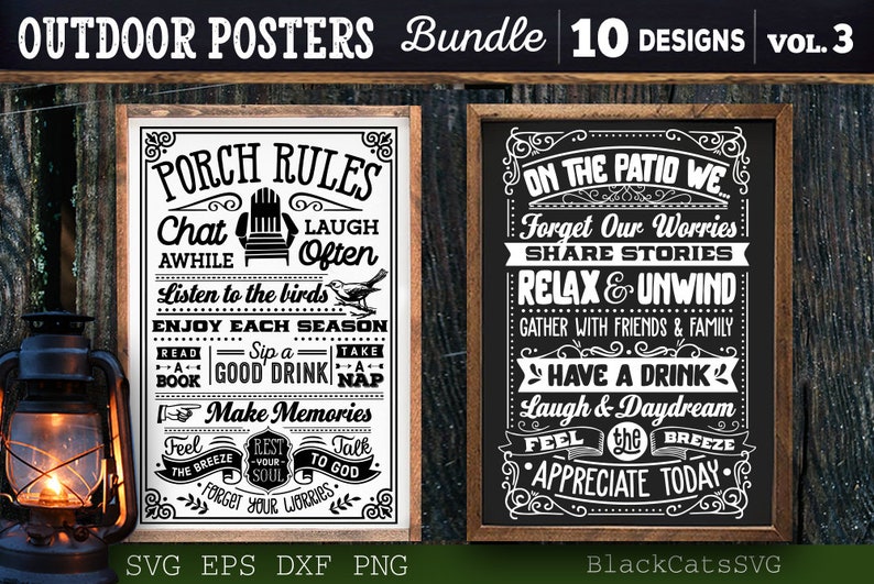 Outdoor Rules Bundle SVG 10 Designs - Etsy
