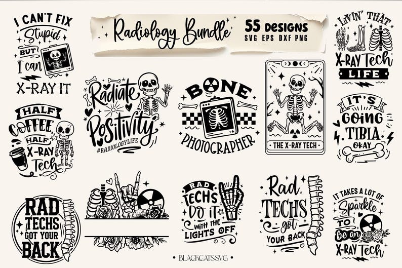 Radiology SVG 55 Designs SVG, X-ray Svg, X-ray Tech Svg Bundle Svg, Rad ...