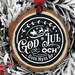 God Jul Svg, Scandinavian Christmas Svg, God Jul Round Ornament Svg ...