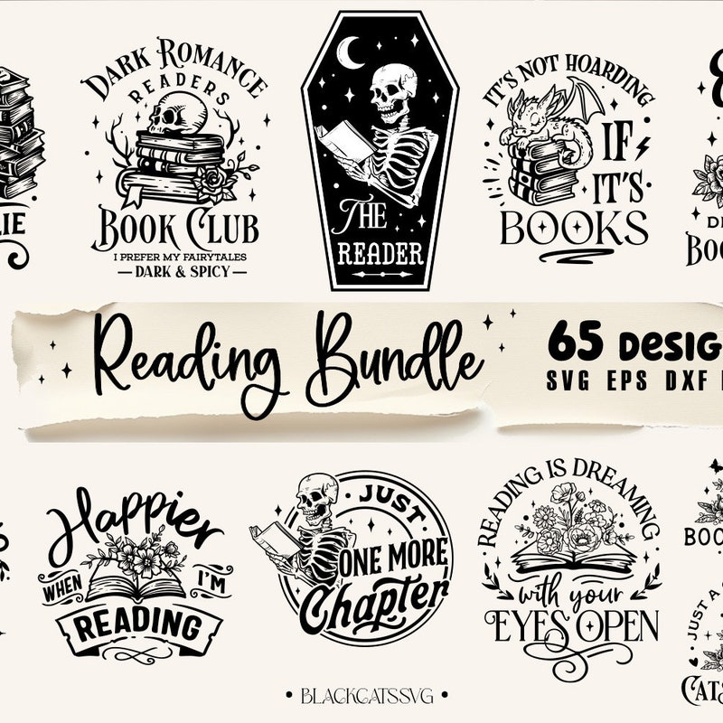 Reading svg - Etsy