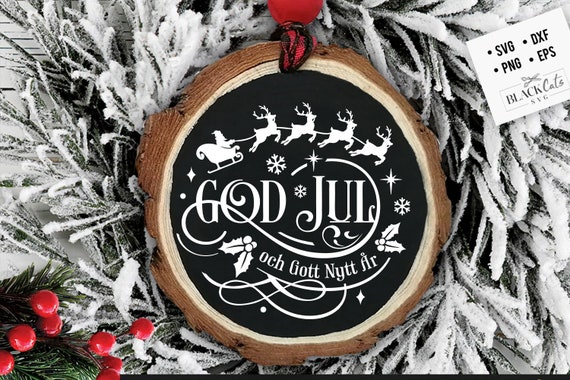 God Jul Grenser God Jul Decorations Etsy