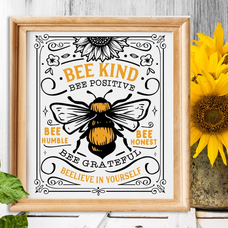 Bee Poster - Etsy