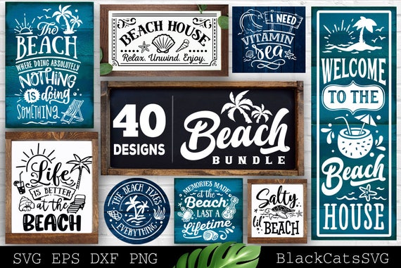 Beach Bundle SVG 40 Designs Summer SVG Bundle - Etsy