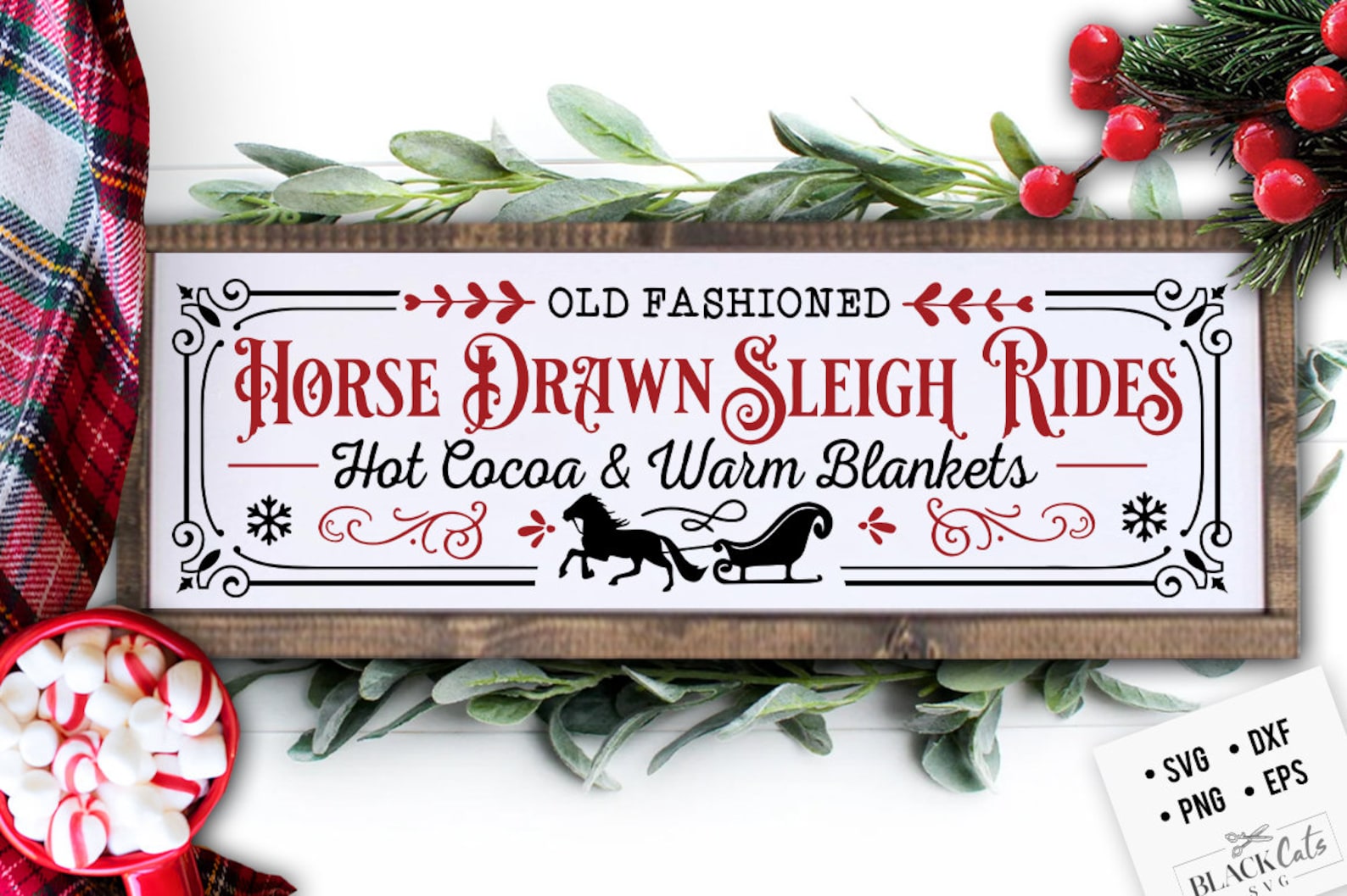 Old Fashioned Horse Drawn Sleigh Rides Svg, Old Fashioned Sleigh Rides ...