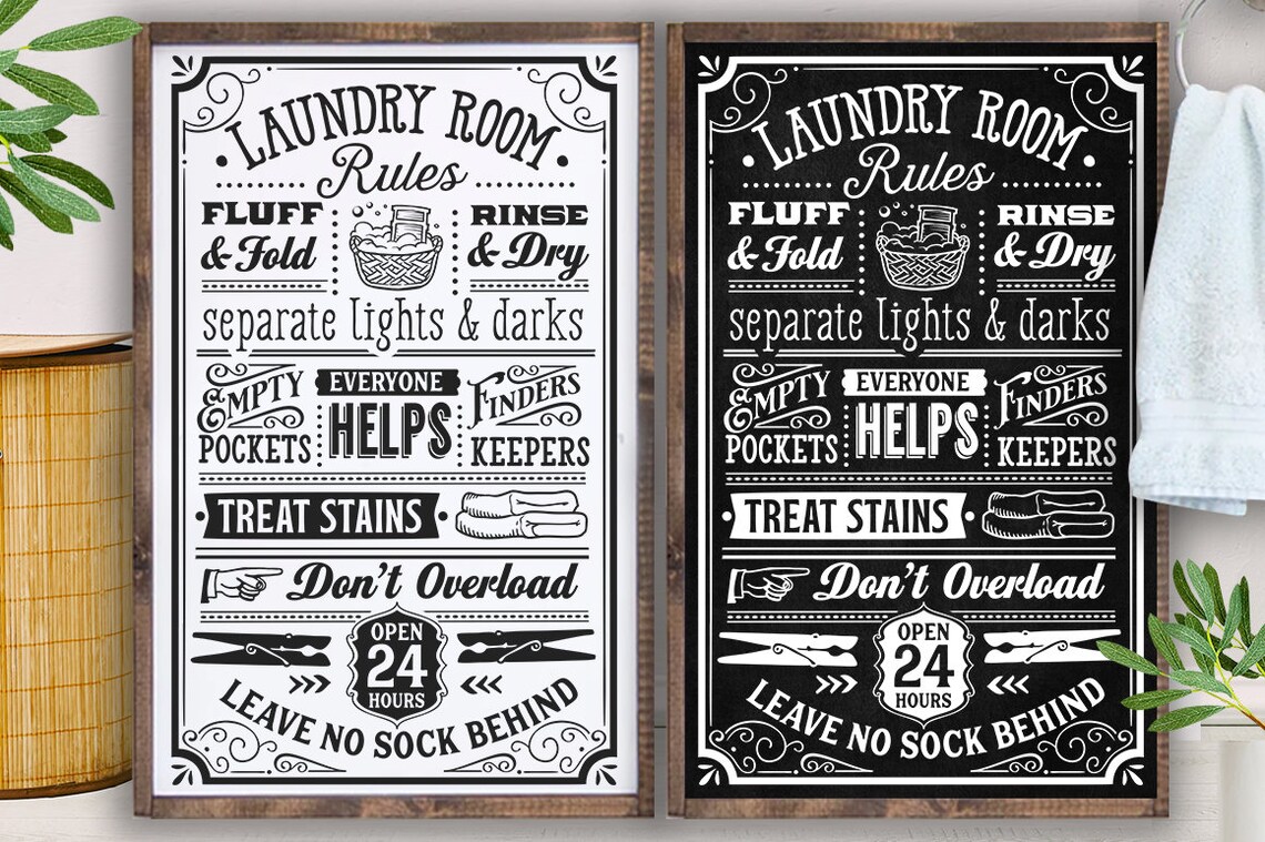 Laundry Room Rules Svg Laundry Room Svg Laundry Svg Laundry | Etsy