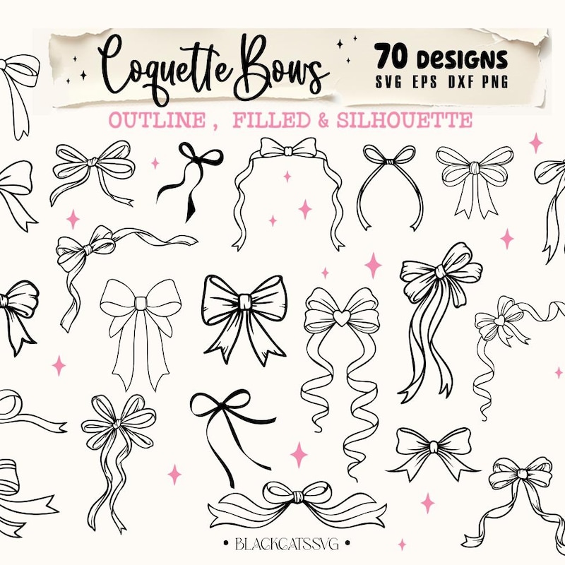 Pink Coquette Bow - Etsy