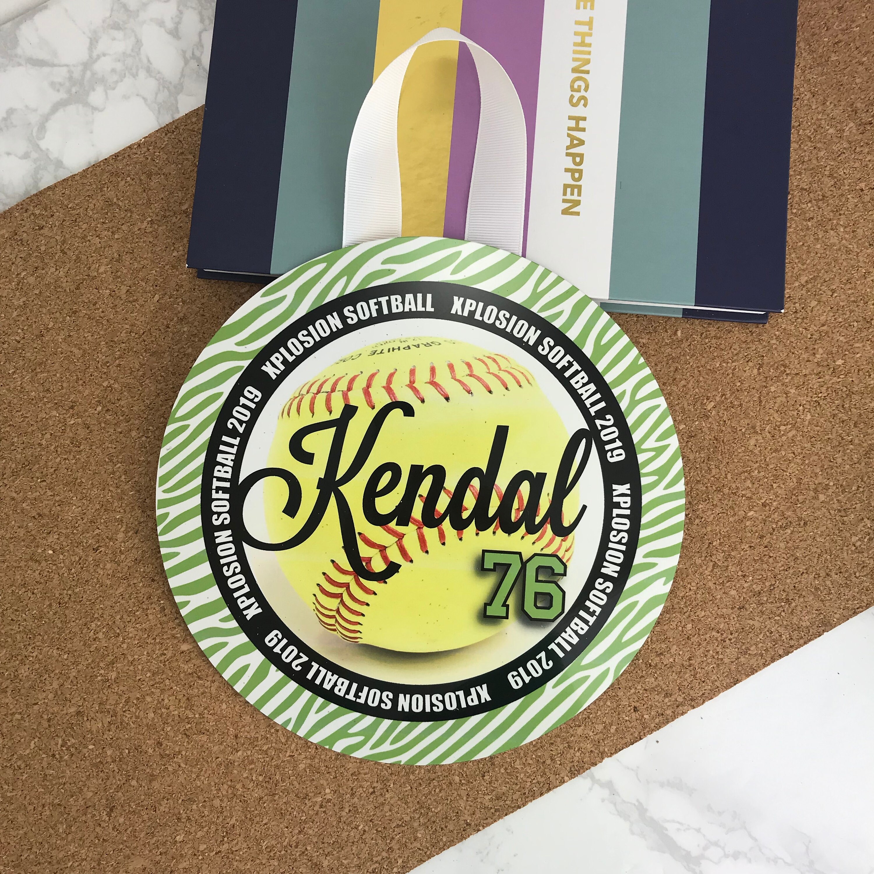 Softball Locker, Door, Wall Decoration, Personalized, Monogrammed - Etsy