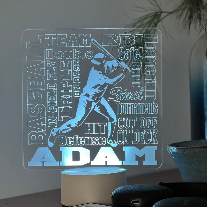 Baseball Light - Etsy