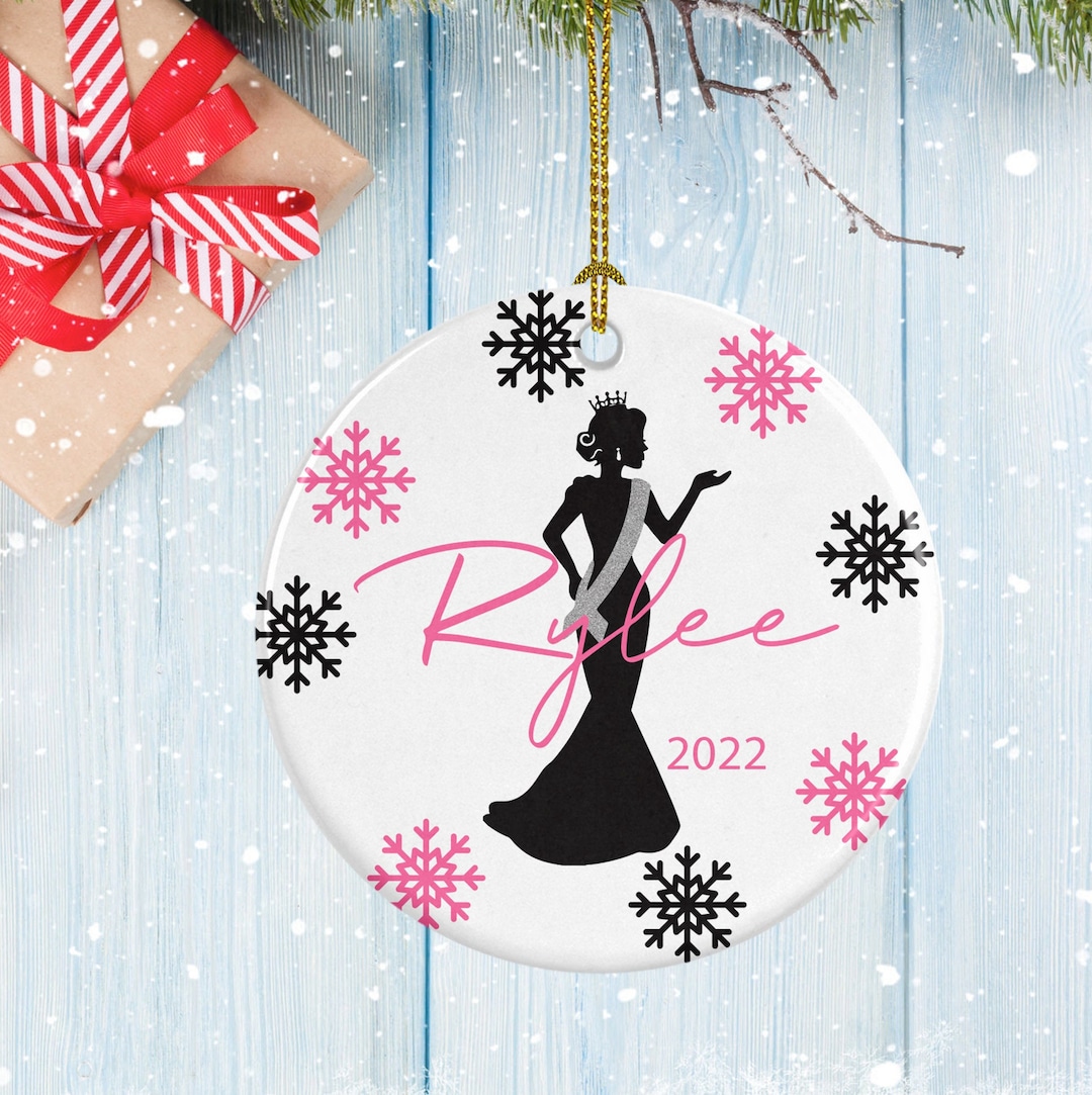 Personalized Pageant Queen Ornament: Porcelain Keepsake Gift - Etsy