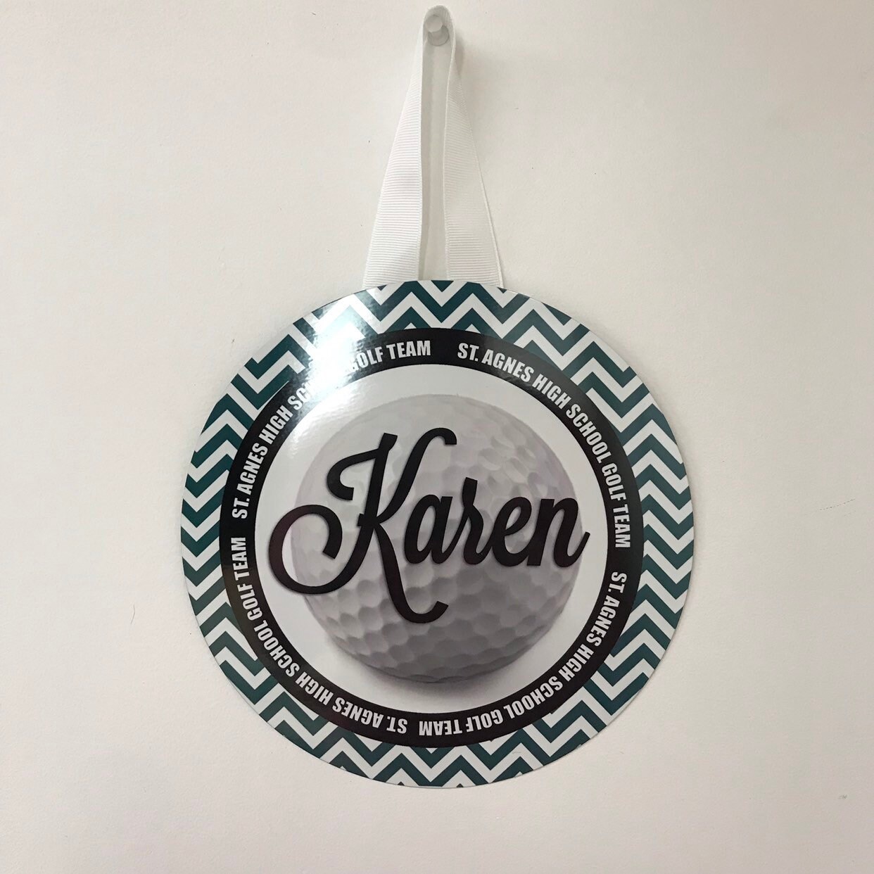 Golf Ball Circle Sign Door Wall Decoration Golfer Girls | Etsy