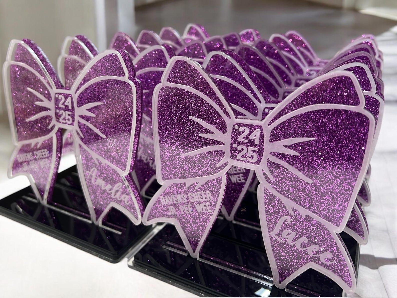 Cheerleader Bow Award, Trophy, Recognition Gift, Personalized - Etsy