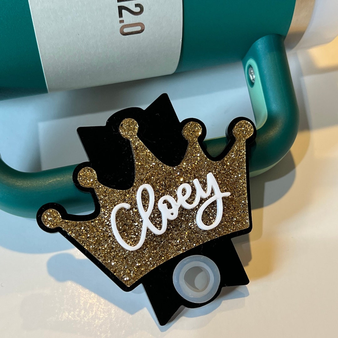 Pageant Crown Tumbler Topper, Personalized, Fits Stanley Tumblers 20oz ...