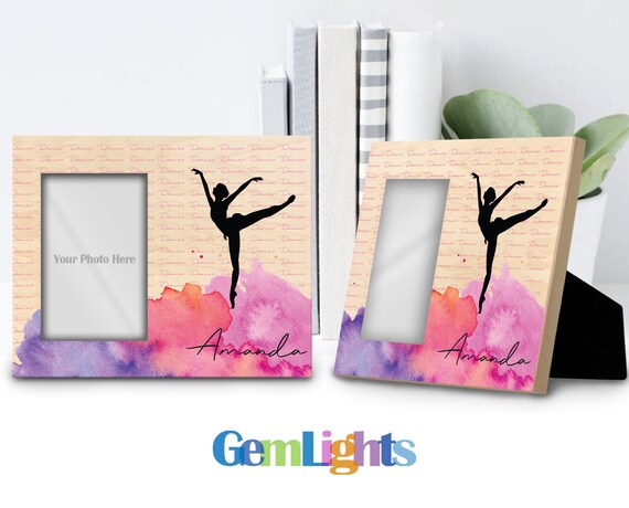 Dancer on Toe Frame Personalized Holds 4x6 Photo Light - Etsy
