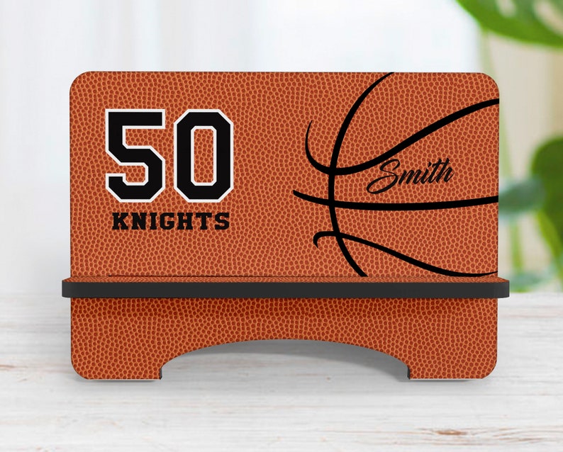 Basketball Phone or Tablet Stand Personalized Monogrammed | Etsy