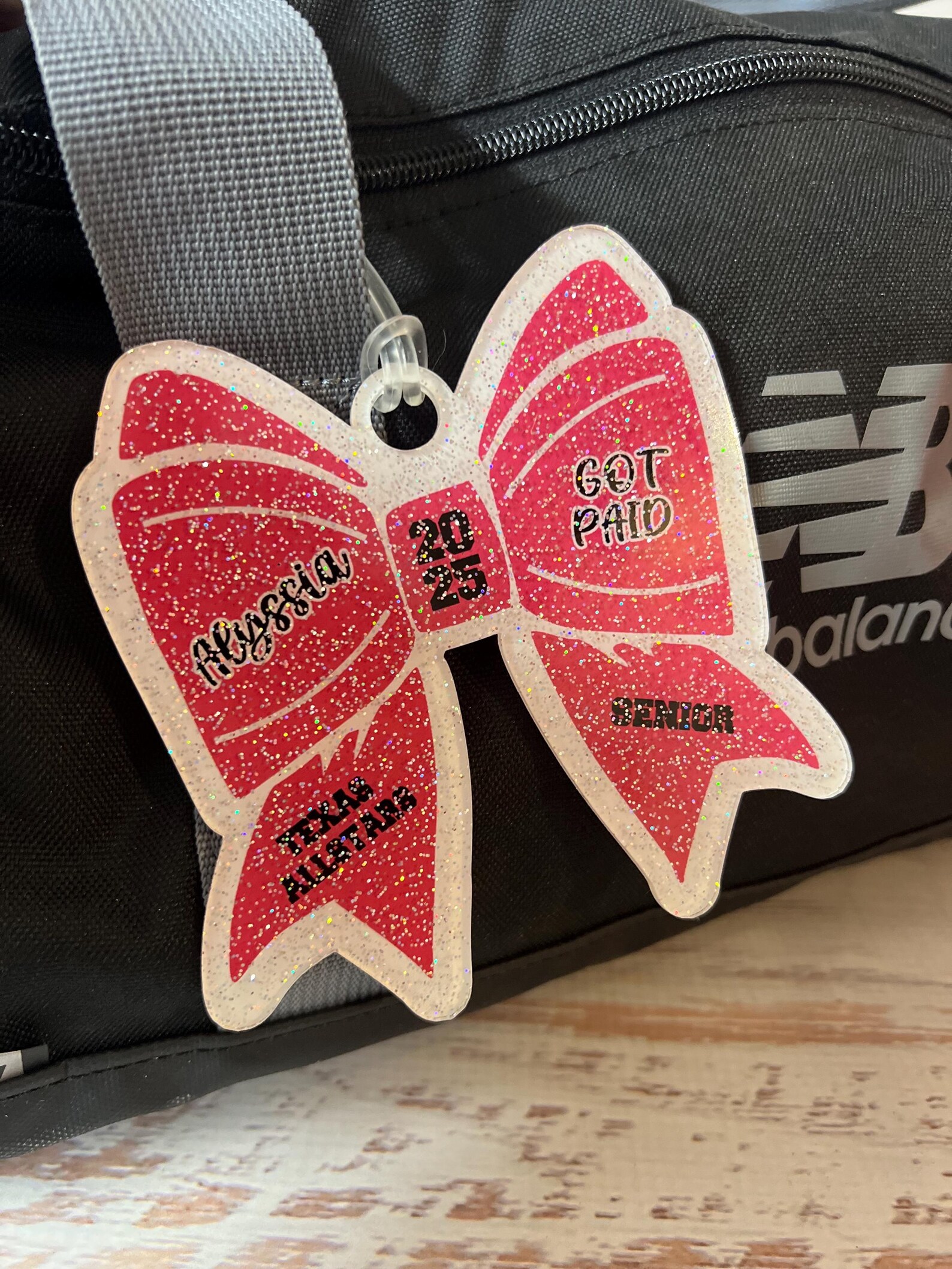 Cheer Bow Tag in Your Team Colors, Cheerleader Gift - Etsy