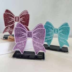 Cheerleader Bow Award, Trophy, Recognition Gift, Personalized - Etsy