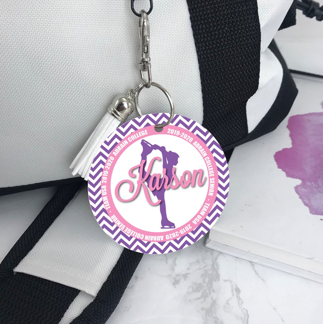 Personalized Figure Skating Bag Tag: Two-sided Aluminum, Beilman Design ...
