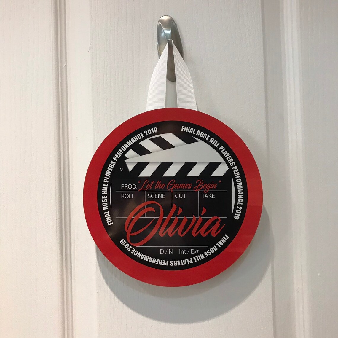 Drama Acting Clapper Board Locker, Door, Wall Decoration, Personalized ...