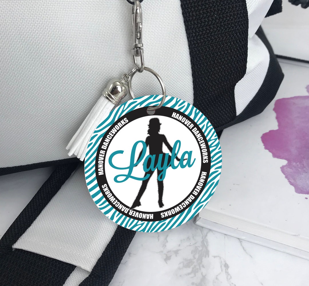 Personalized Tap Dancer Bag Tag: Monogrammed Aluminum Dance Gift - Etsy