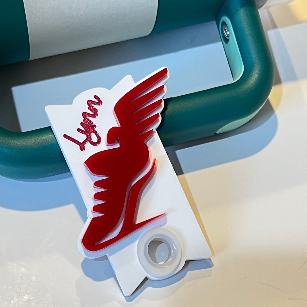 Track and Field Tumbler Topper, Running Shoe Design, Personalized, Fits ...