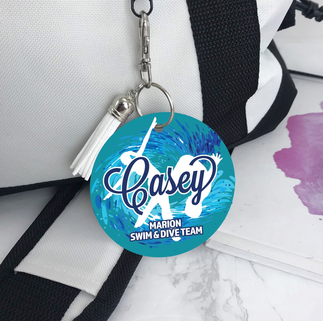 Personalized Dive Team Bag Tag: Two-sided Aluminum Design - Etsy