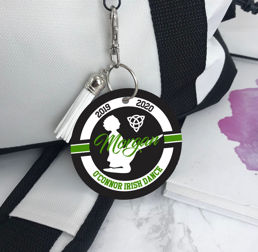 Personalized Irish Dancer Bag Tag: Aluminum Collegiate Design - Etsy
