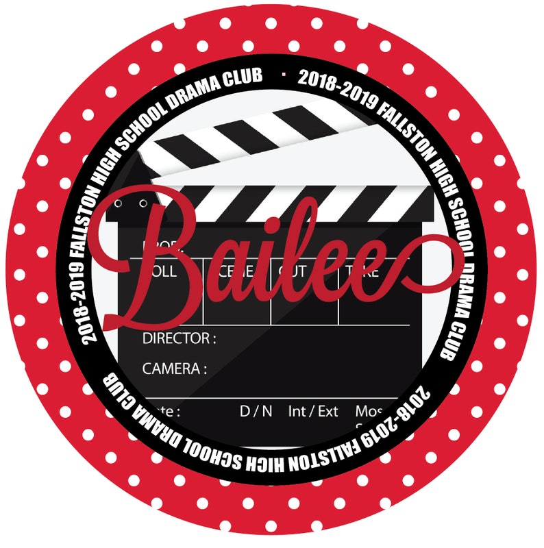 Drama Acting Clapper Board Locker Door Wall Decoration | Etsy